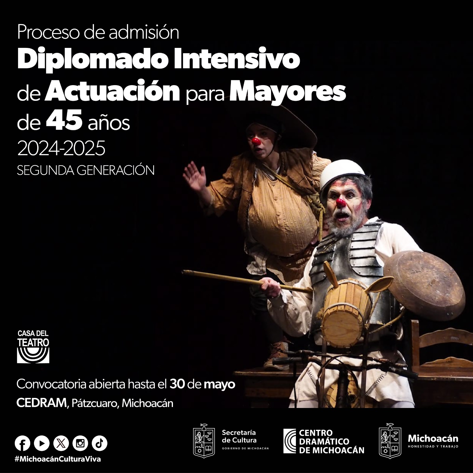 Pauta Informativa | Profesionalízate en actuación con estos diplomados del CEDRAM